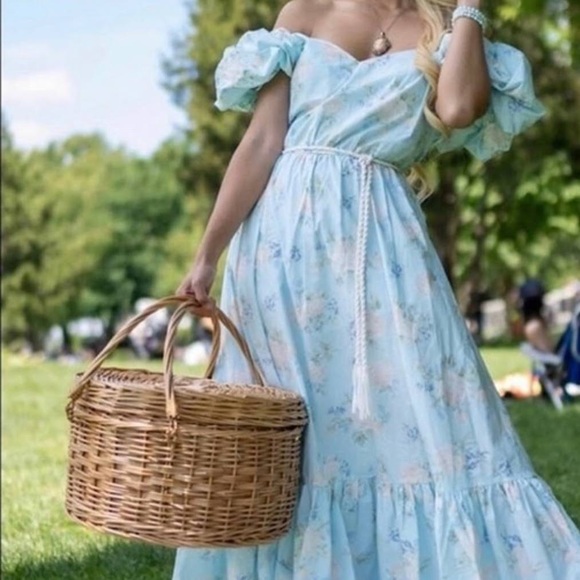 LoveShackFancy | Dresses | Nwt Target Love Shack Fancy Blue Dress ...